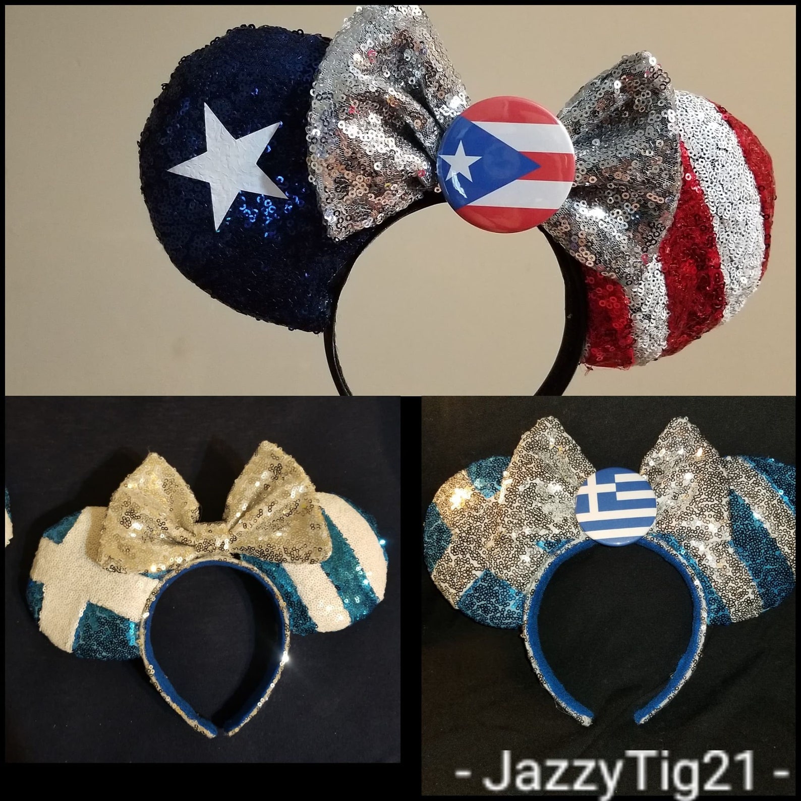 Heritage Headband Ears Country Flag Ears Mickey Ears Minnie - Etsy