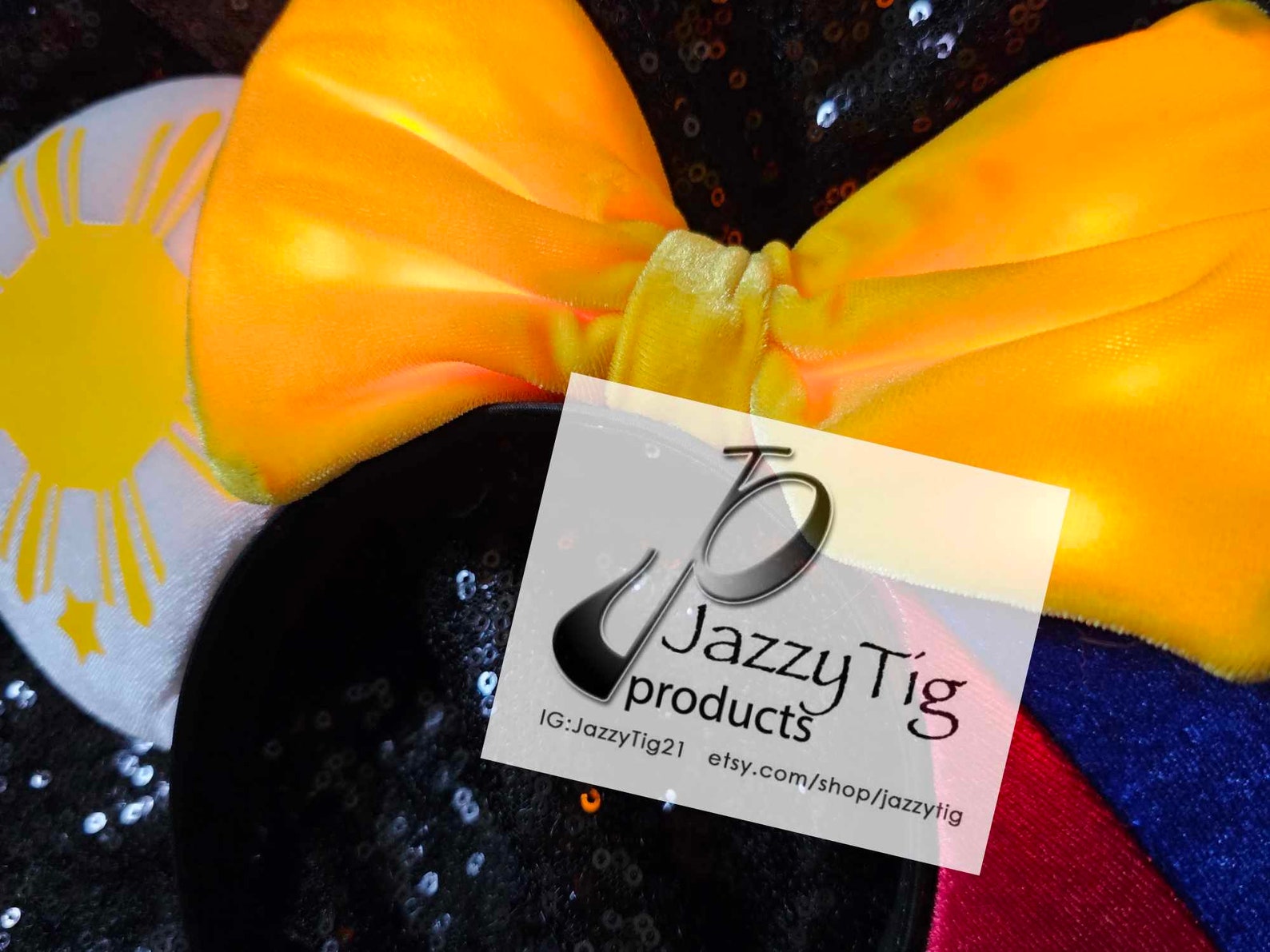 VELVET Filipino Ears, Filipino Flag, Philippines Flag Ears, Mickey Ears ...
