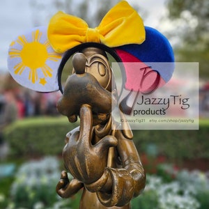 VELVET Filipino Ears, Filipino Flag, Philippines Flag Ears, Mickey Ears ...