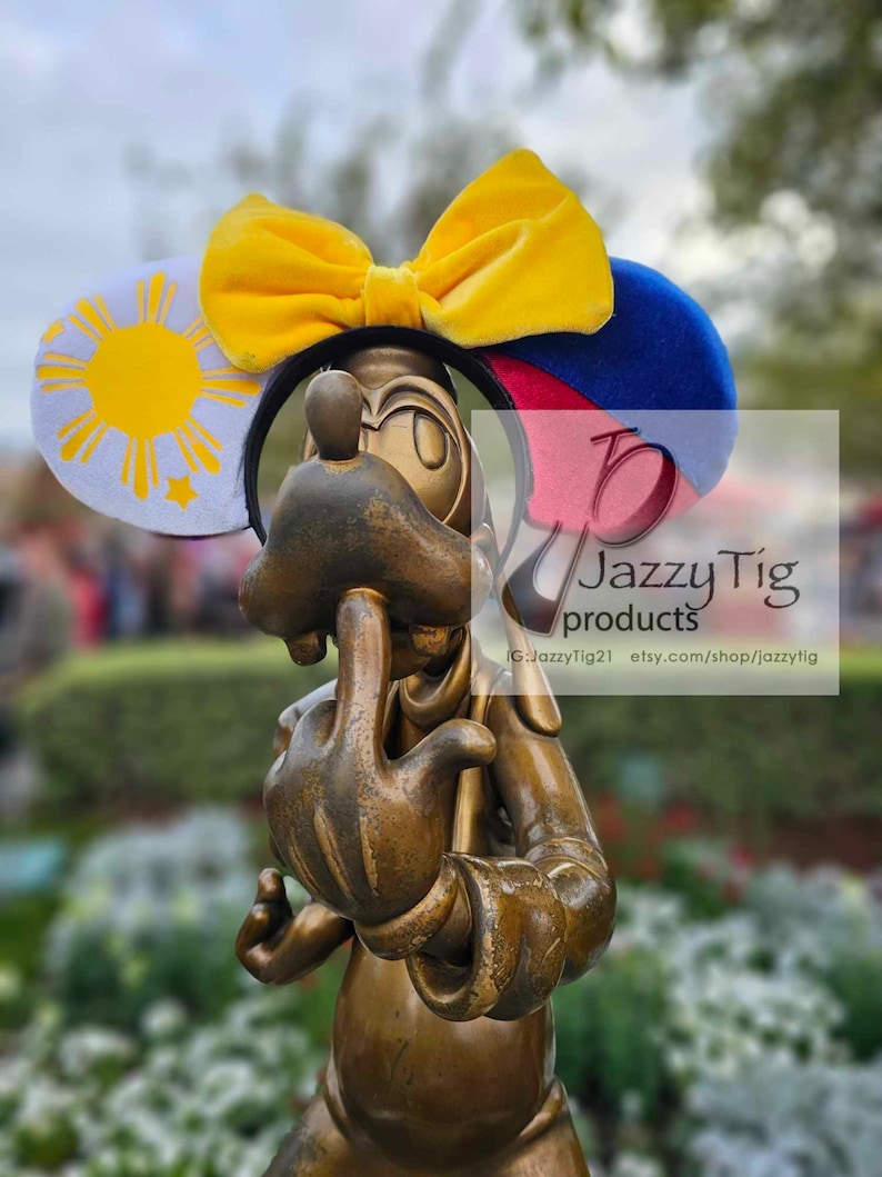 VELVET Filipino Ears, Filipino Flag, Philippines Flag Ears, Mickey Ears ...