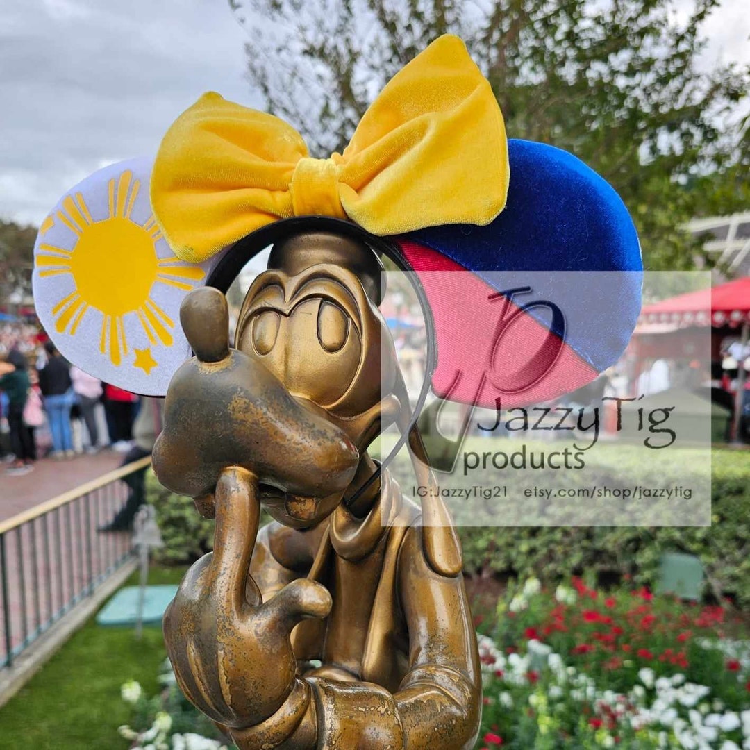 VELVET Filipino Ears, Filipino Flag, Philippines Flag Ears, Mickey Ears ...
