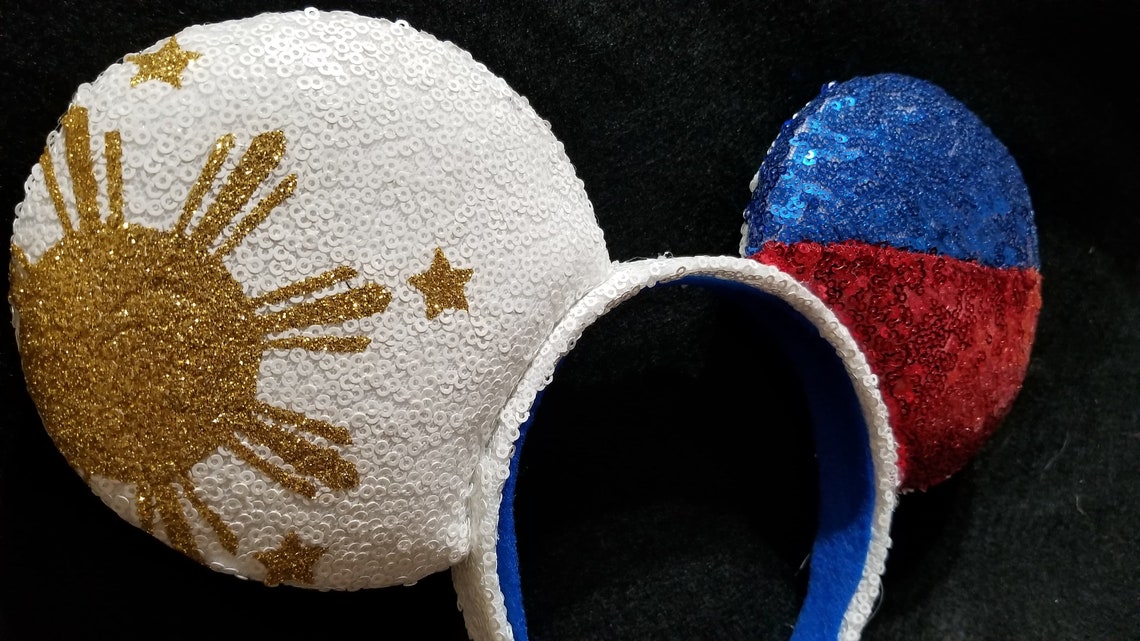 Filipino Ears Filipino Flag Philippines Flag Ears Mickey | Etsy