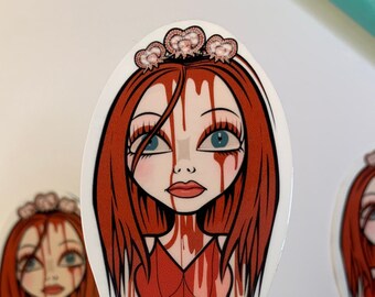 Carrie White Sticker | Etsy