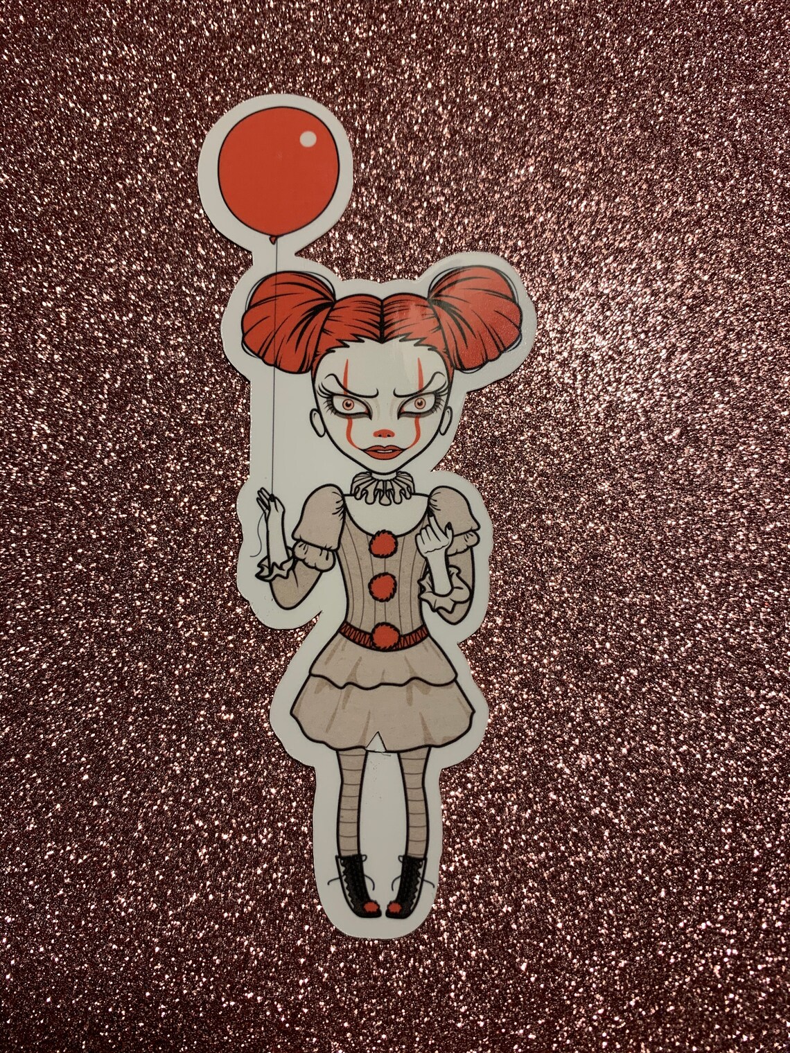 It Girl Bad Sticker Vinyl Halloween Red Balloon | Etsy
