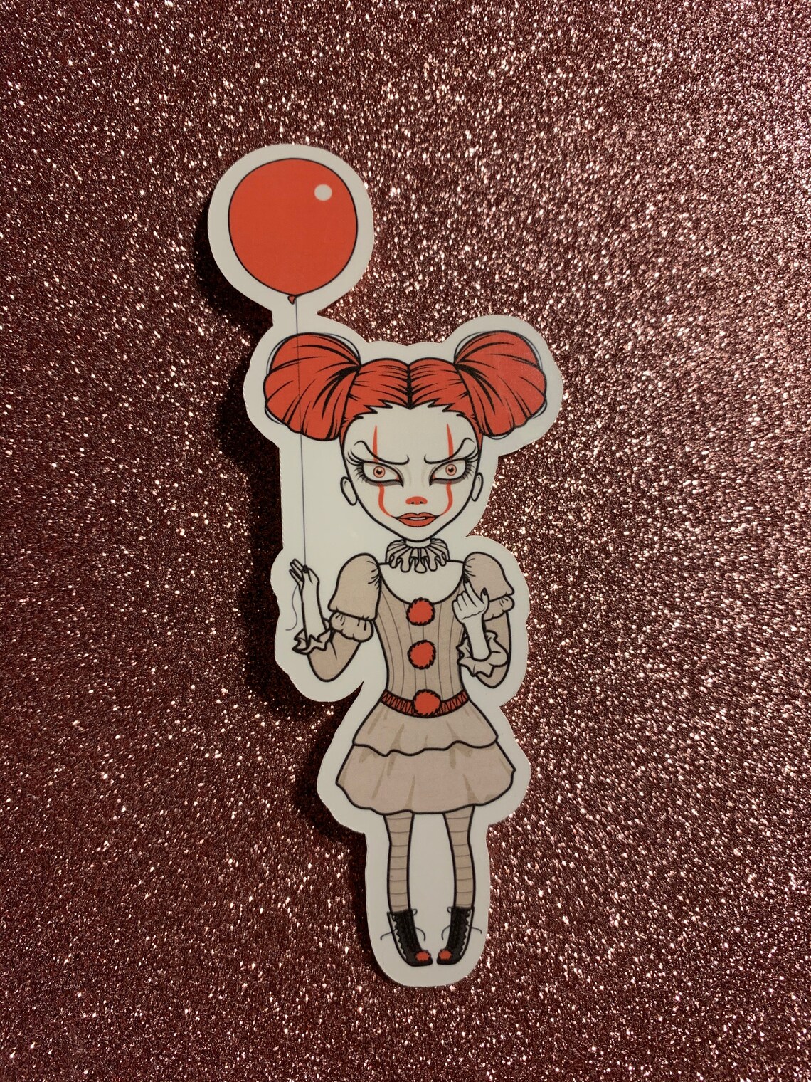 It Girl Bad Sticker Vinyl Halloween Red Balloon | Etsy