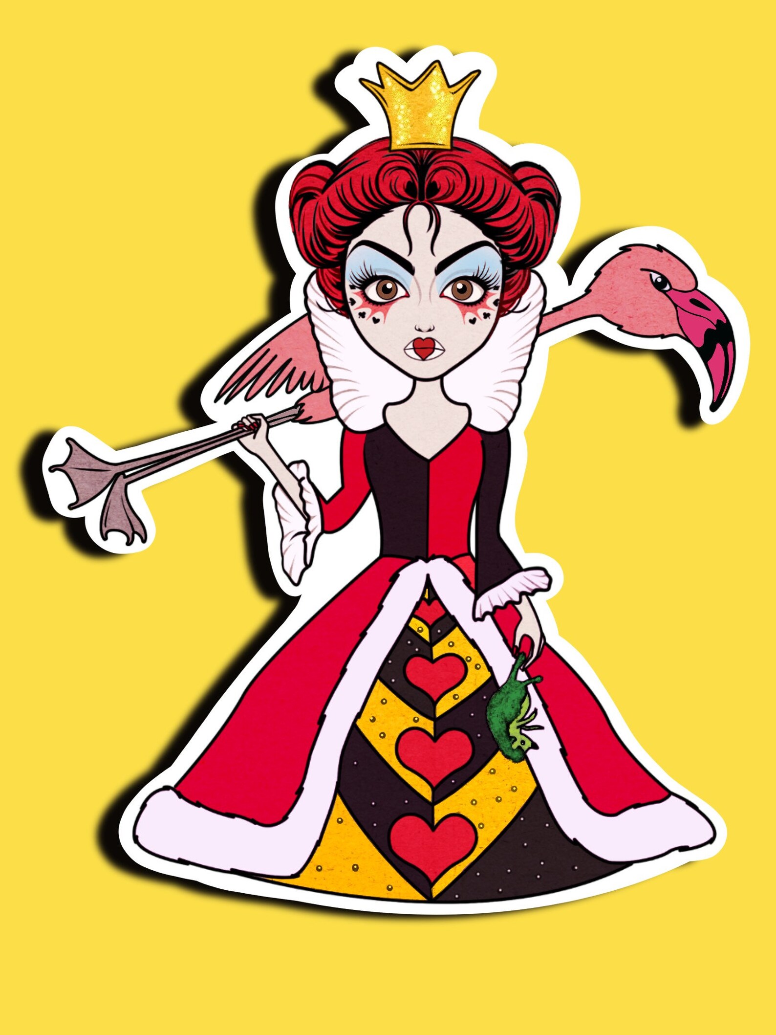 Queen of Hearts Sticker / Sticker - Etsy