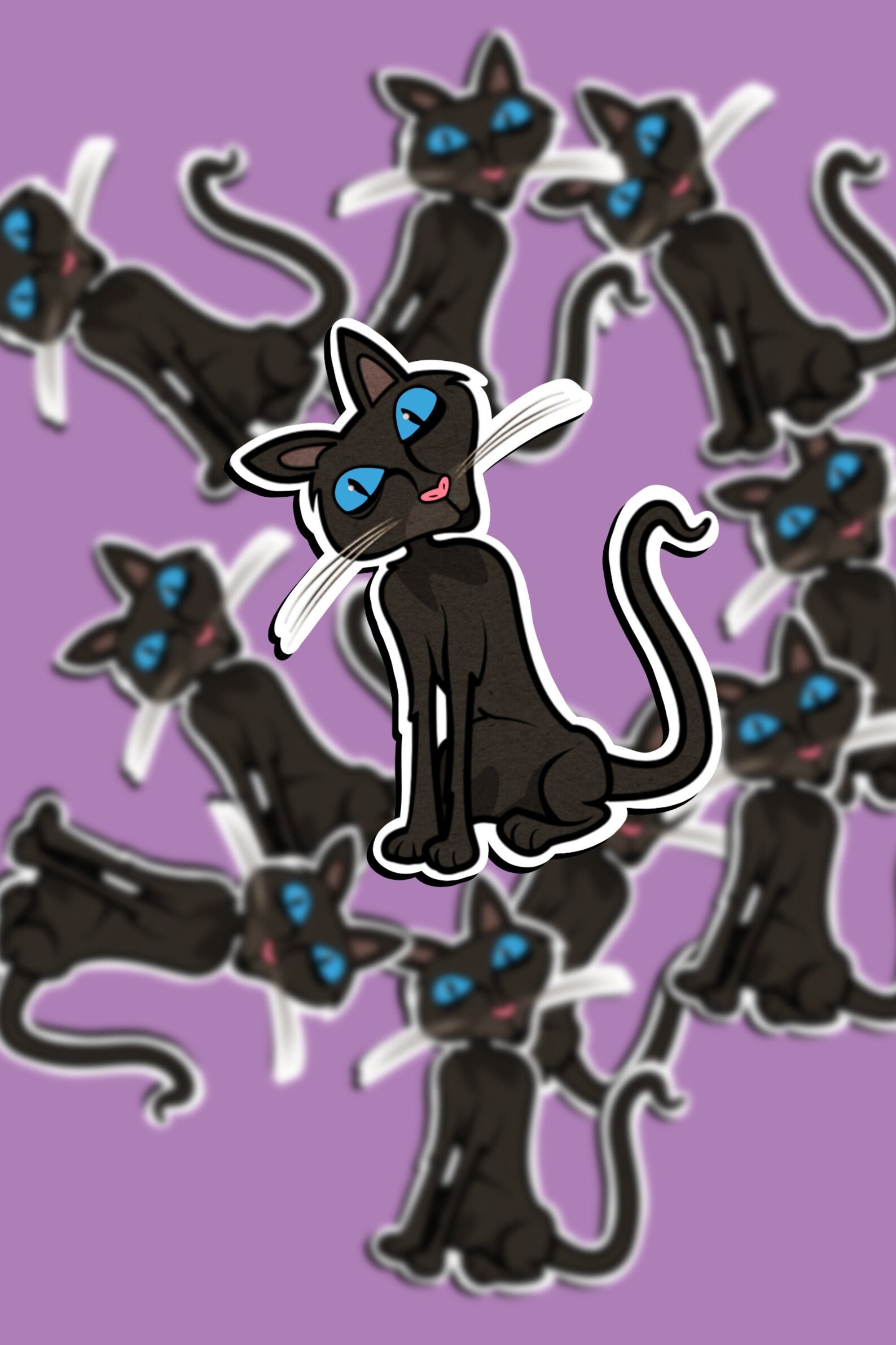 Coraline the Cat Sticker / Sticker | Etsy