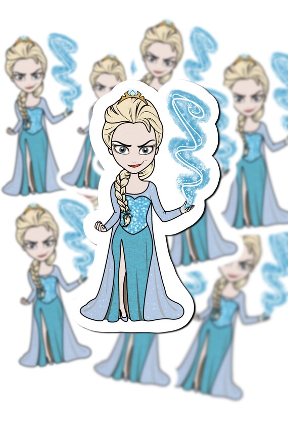 Queen Elsa Frozen Sticker - Etsy