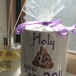 Holy/oh Poo Toilet Paper Gag Gift. Birthday, Age Related Emoji ...