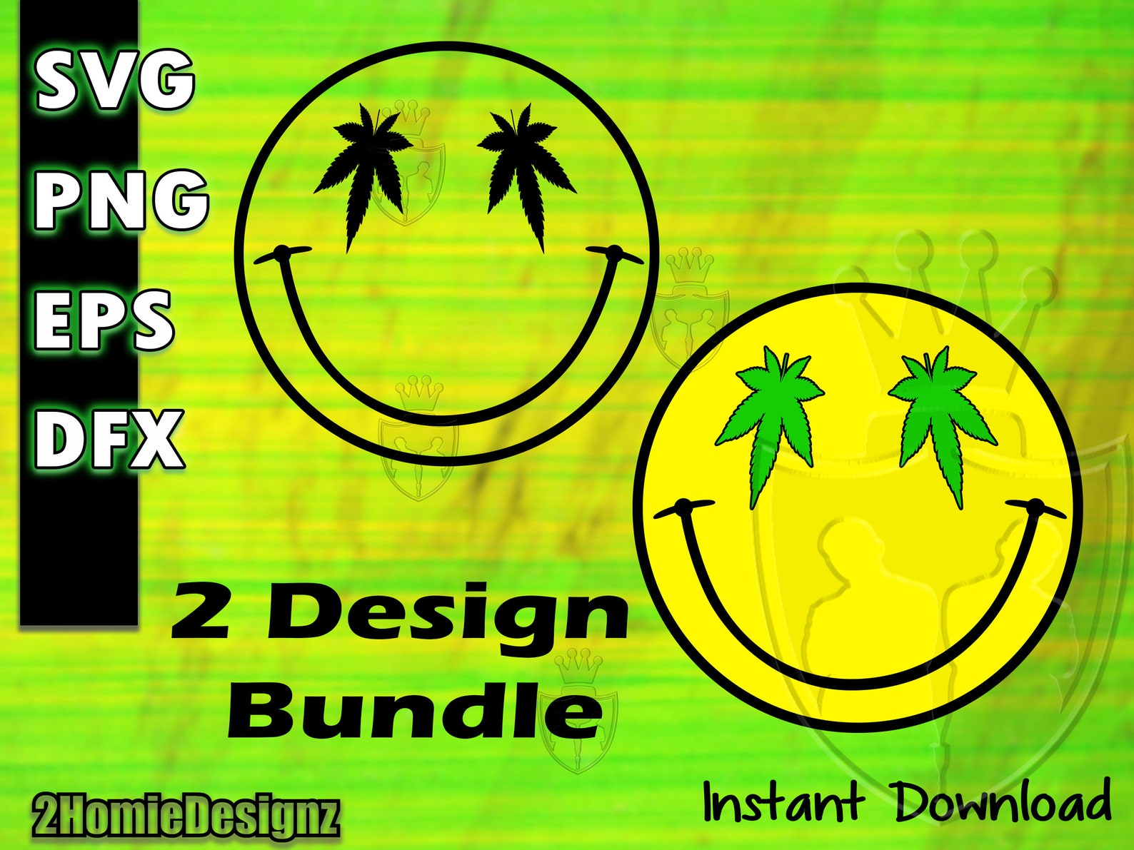Weed Smiley Face Svg Files for Cricut Svg Bundle Funny - Etsy