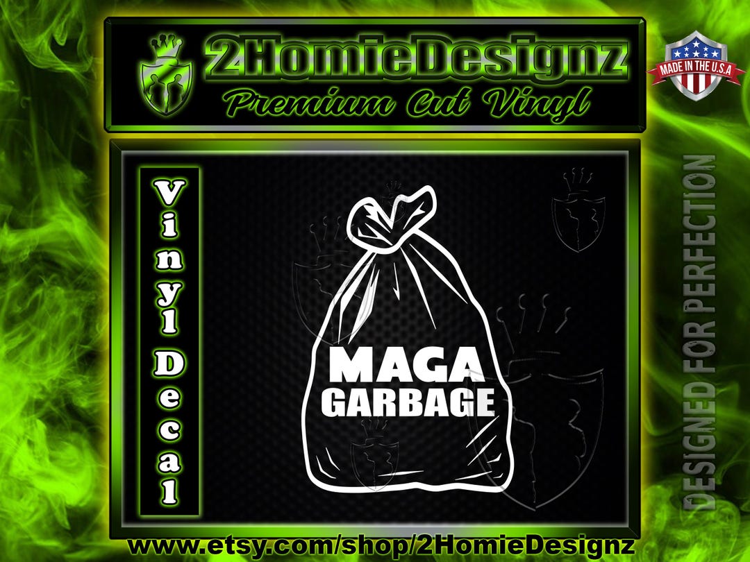 Trump 2024 Car Vinyl Decal, Trump Garbage Window Decal, Trump Trash Car ...