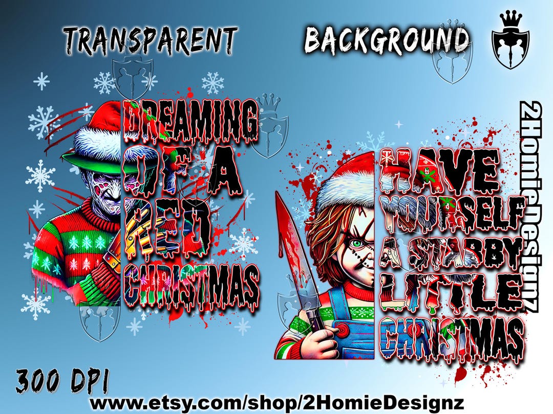Christmas Horror Movie PNG Bundle | Merry Creepmas PNG | Killer Movie ...