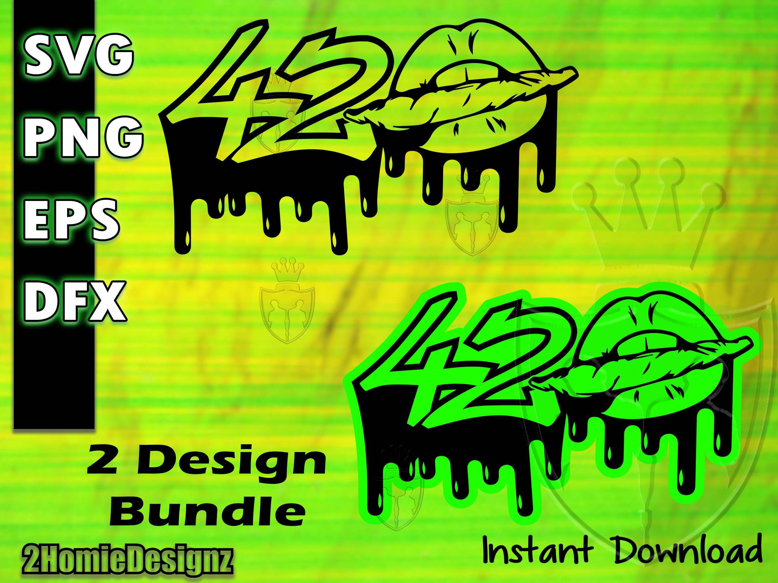 420 Lips Logo SVG Design Weed Vector Svg Bundle Digital - Etsy