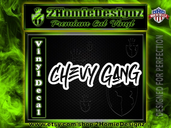 Chevy Gang Vinyl Decal Premium Car Truck Decal Window - Etsy