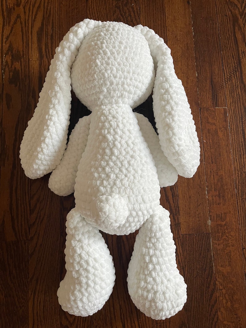 Large Floppy White Crochet Bunny - Etsy