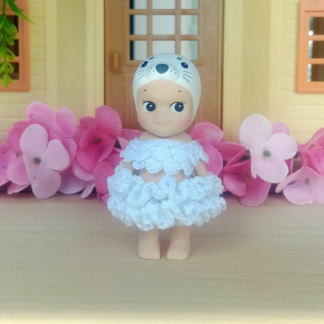 Seal Elegant White Dress – Handmade Outfit for Sonny Angel (doll Not ...