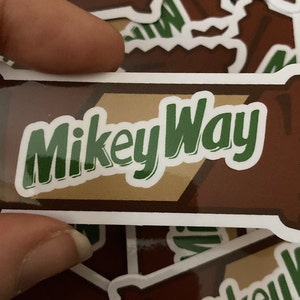 Mikey Way Candy Bar Milky Way Sticker - Etsy