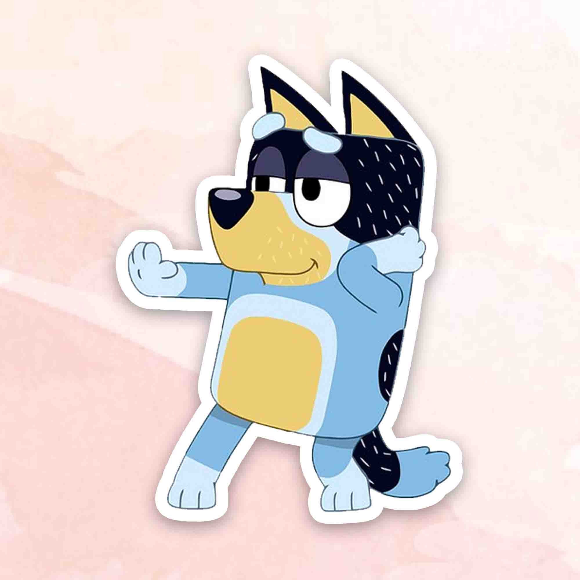 Bluey Dancing Sticker Bluey Sticker Bluey Family Stickers - Etsy
