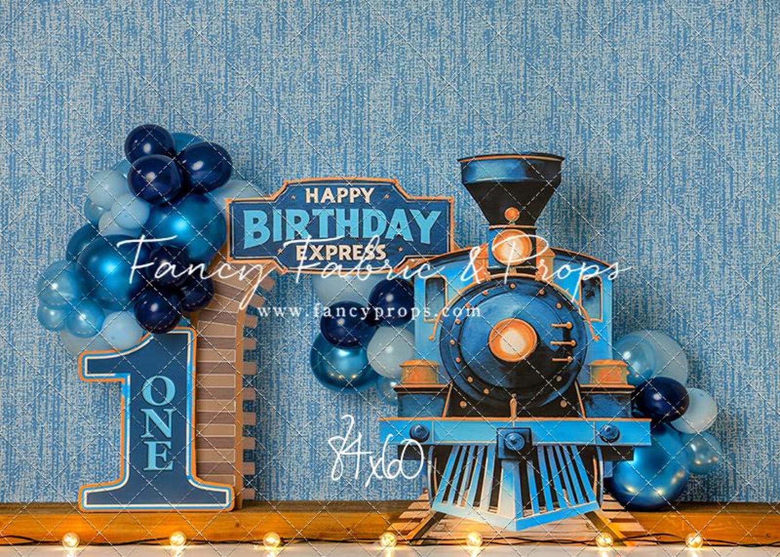 Happy Birthday Express - Photography Printed Backdrop- Fabric Backdrop ...