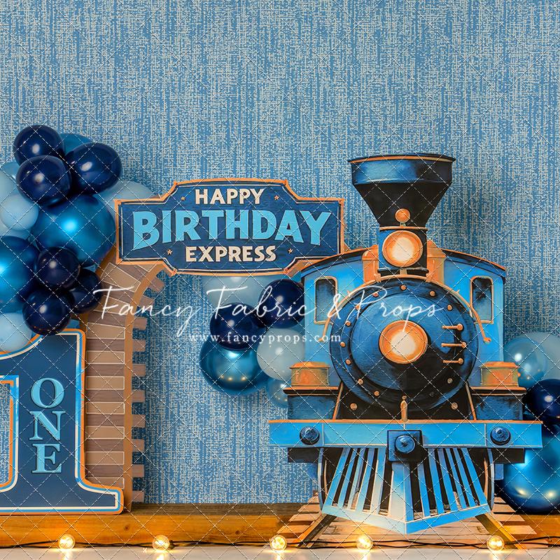 Happy Birthday Express - Photography Printed Backdrop- Fabric Backdrop ...