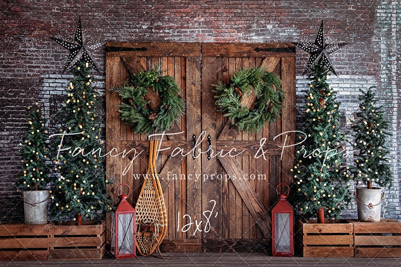 Jolly Lodge wrinkle Free Fabric Photography Backdrop - Etsy