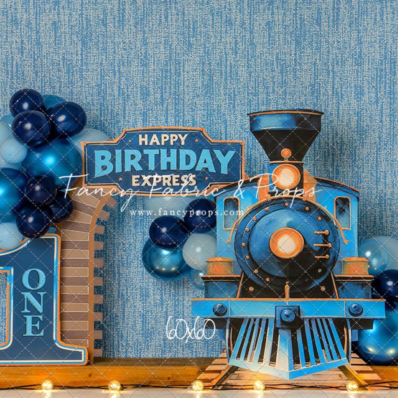 Happy Birthday Express - Photography Printed Backdrop- Fabric Backdrop ...