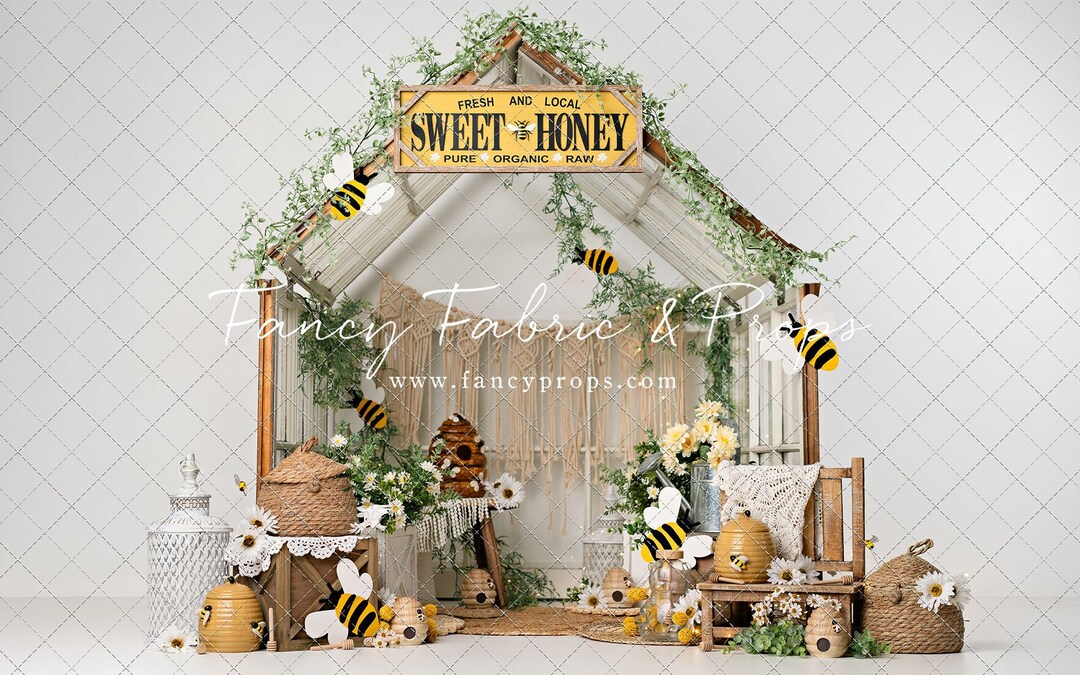 Sweet Honey Greenhouse Photography Printed Backdrop Fabric Backdrop ...