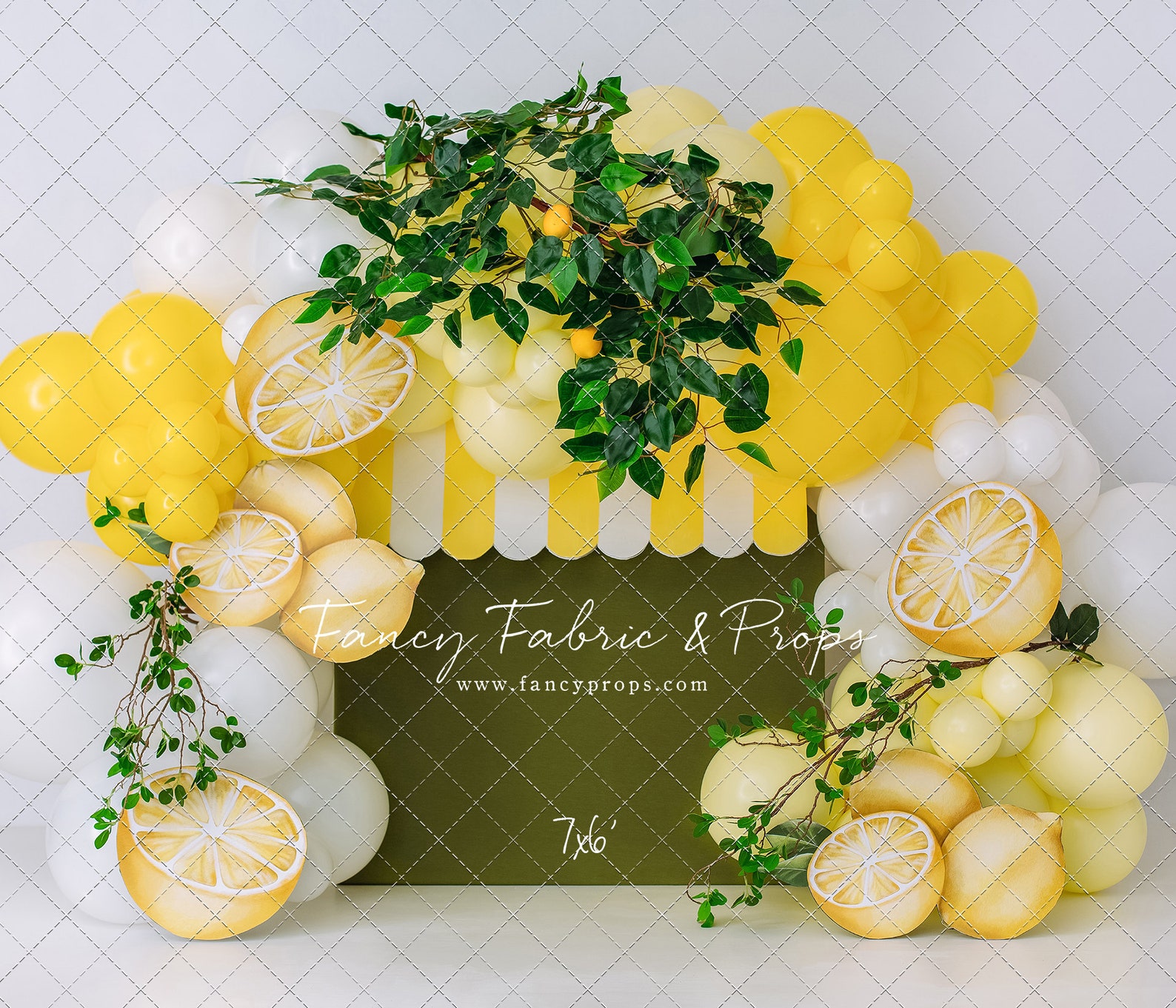 Bright Lemons - Photography Backdrop - Lemon, Ballons, Summer, 1st ...