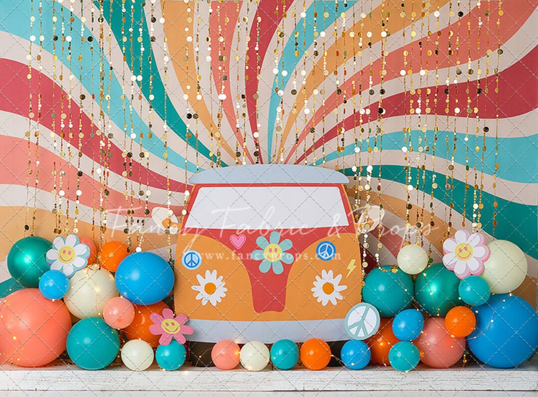 I'm so Groovy Poly Paper Photography Backdrop - Etsy