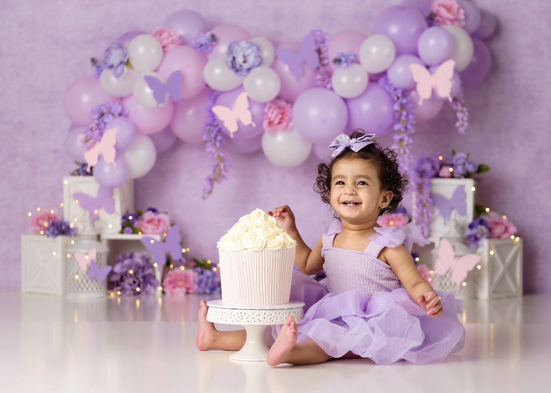 Perfect Butterfly Garden- Photography Printed Backdrop - Fabric ...