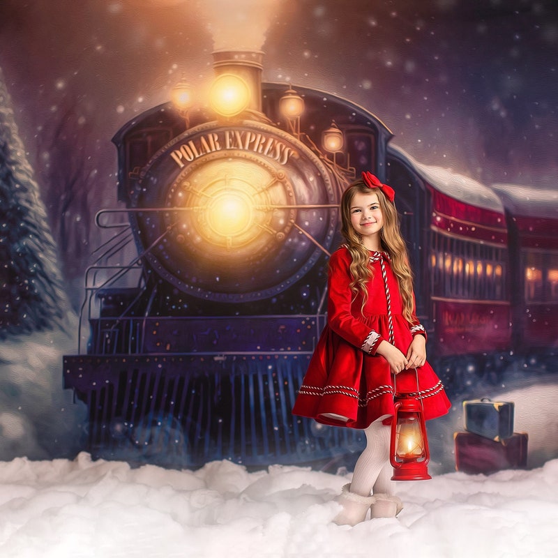 Polar Express Backdrop - Etsy