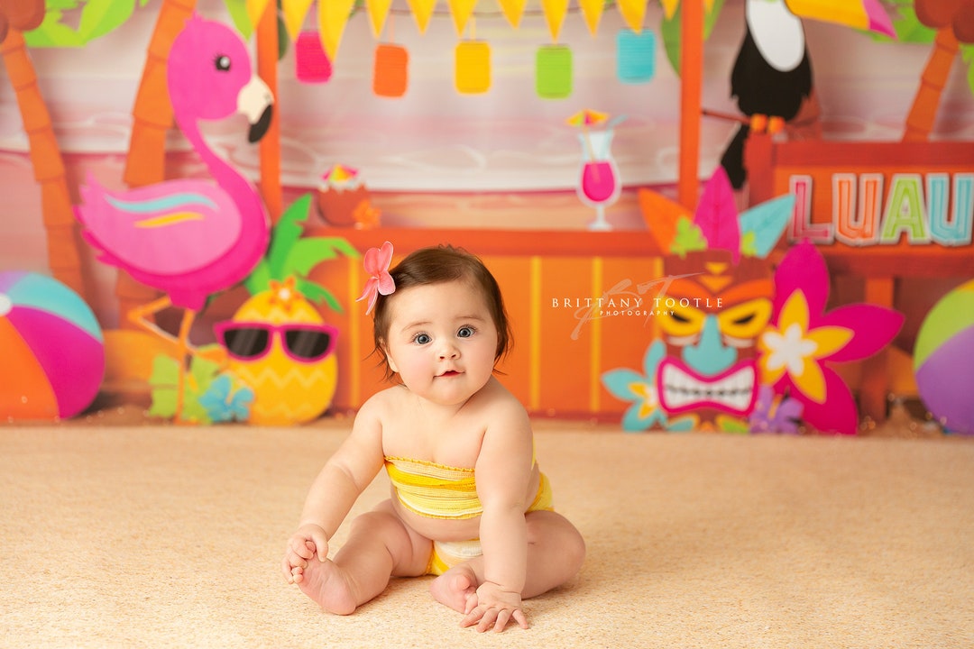 Tropical Tiki Bar -photography Printed Backdrop- Fabric Backdrop ...