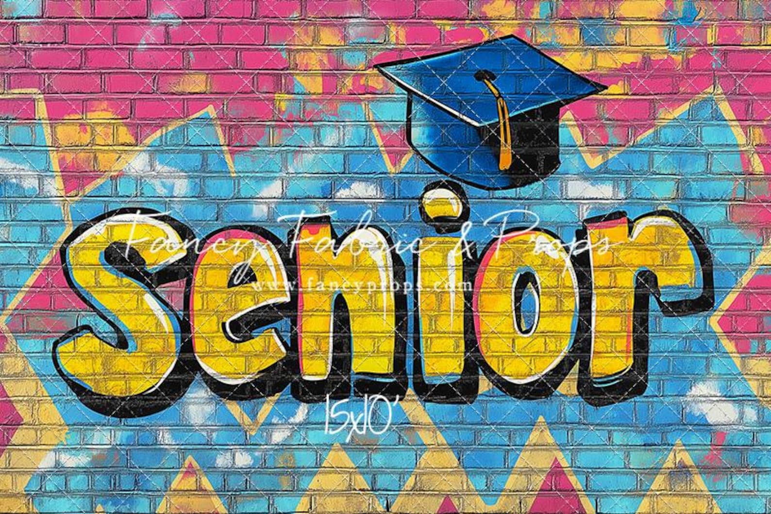 Graffiti Gold With Sweep Option - Photography Printed Backdrop- Fabric ...