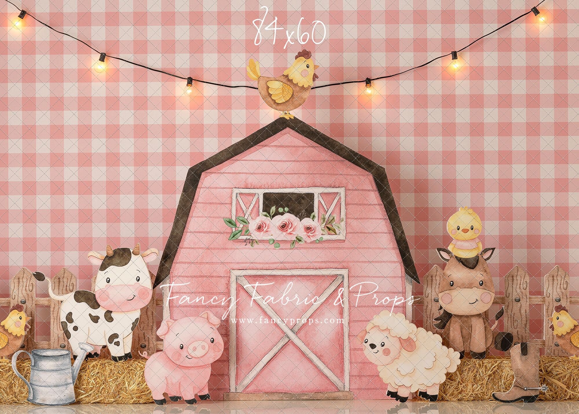 Farmer's Daughter -photography Printed Backdrop- Fabric Backdrop ...