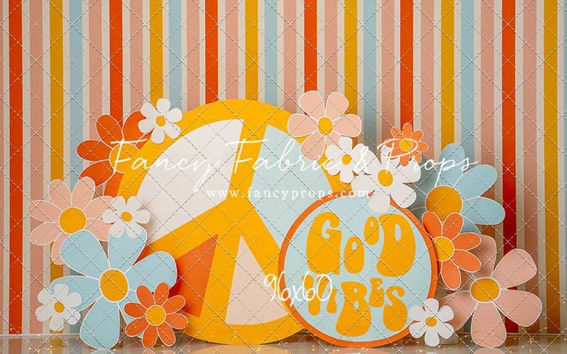 Little Hippie- Photography Printed Backdrop - Fabric Backdrop - Poly ...