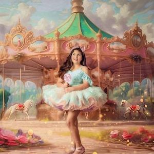 Victorian Elegance Carousel With Sweep Option Wrinkle Free Fabric ...