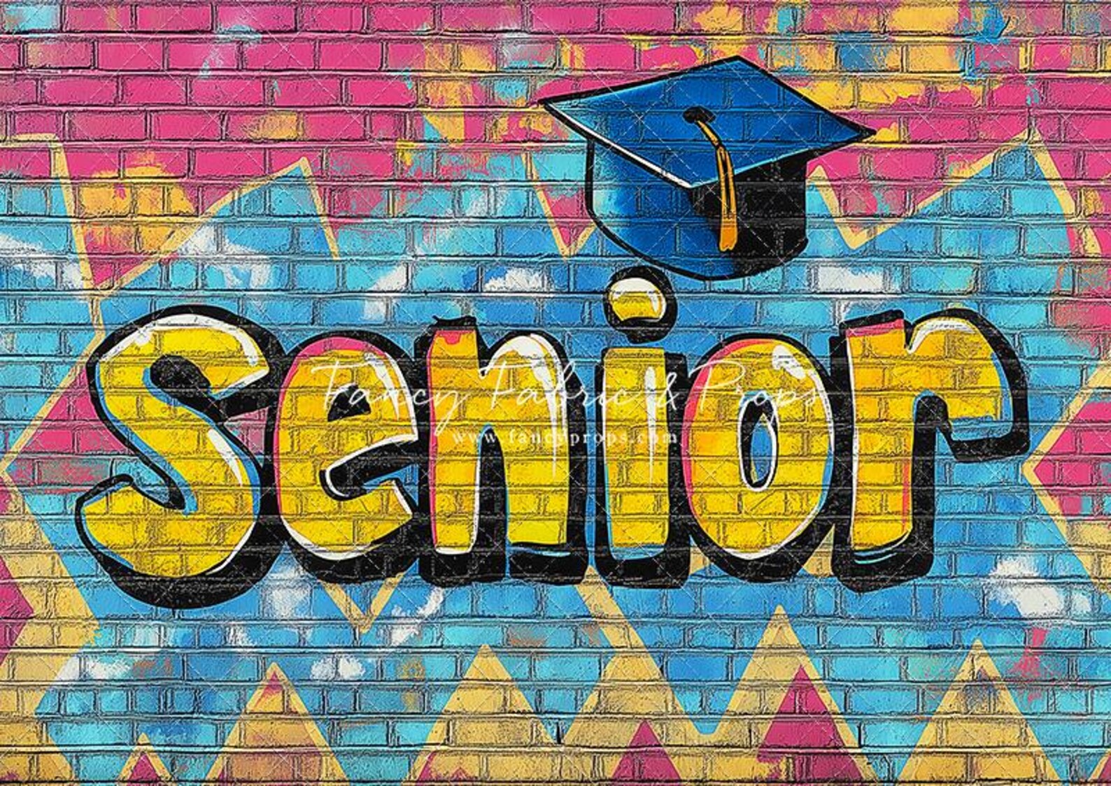 Graffiti Gold With Sweep Option - Photography Printed Backdrop- Fabric ...
