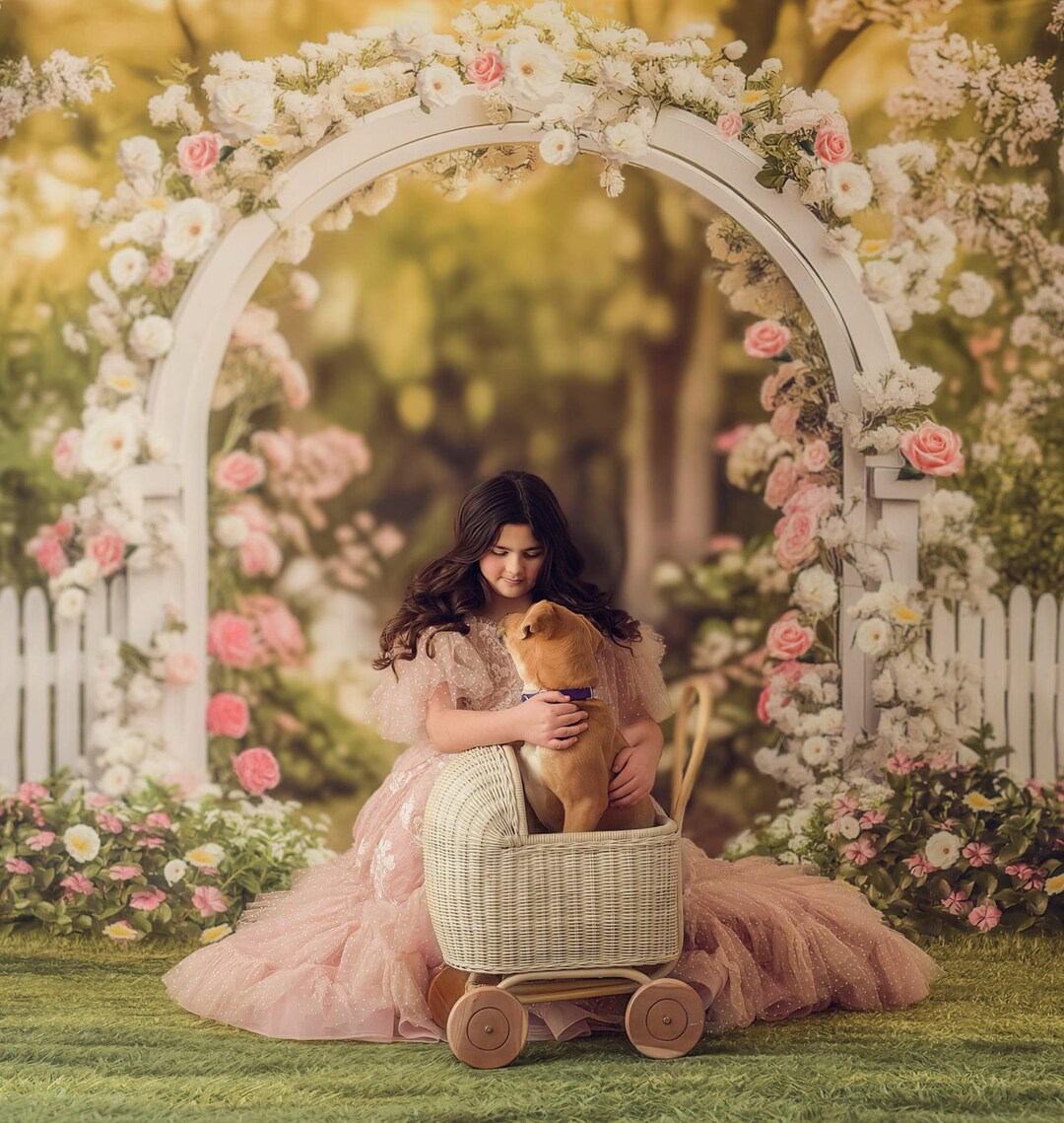 Rosewood Arch With Sweep Option Photography Printed Backdrop - Fabric ...