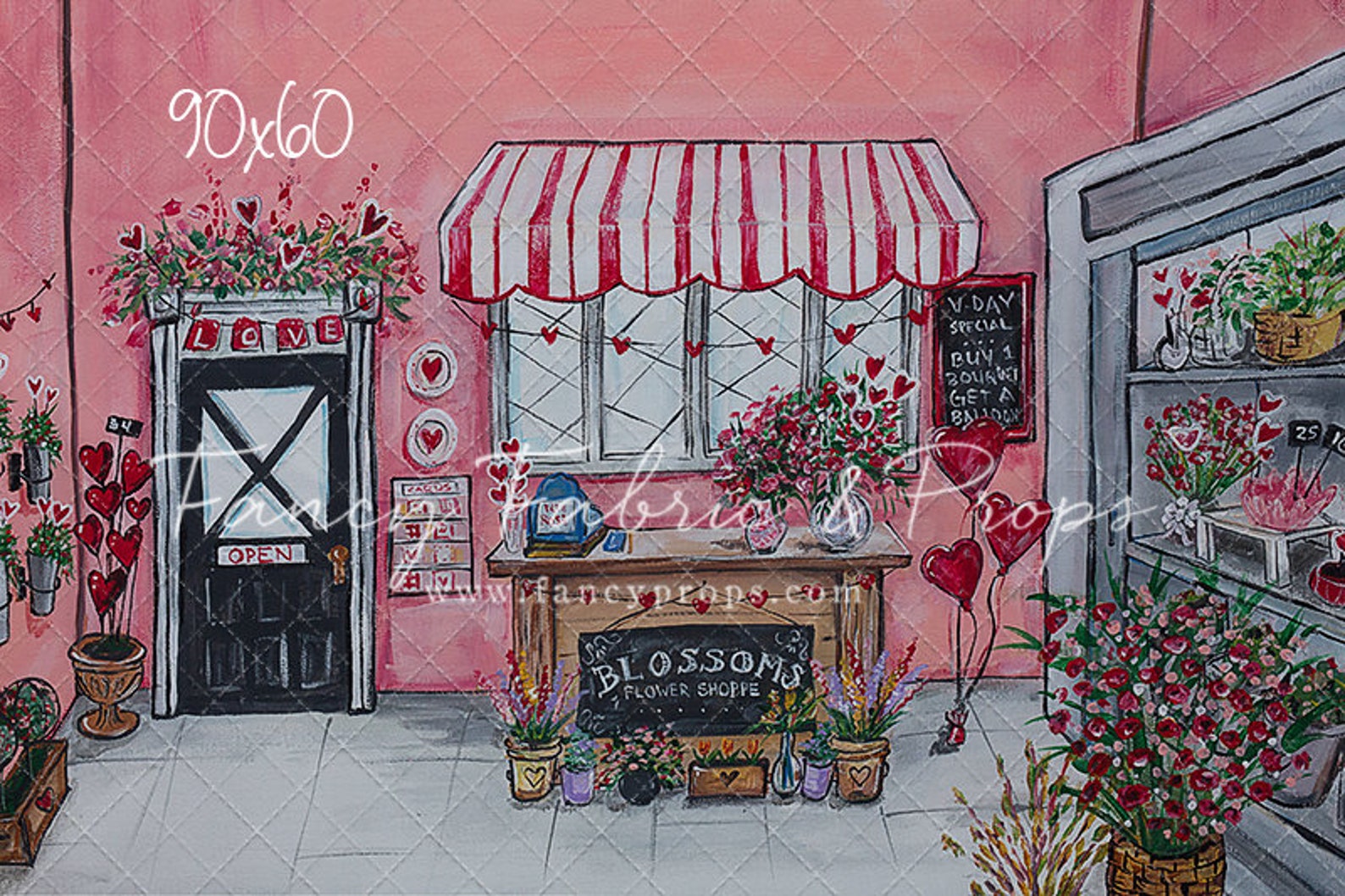 Blossoms Flower Shoppe poly Paper Photography Backdrop - Etsy