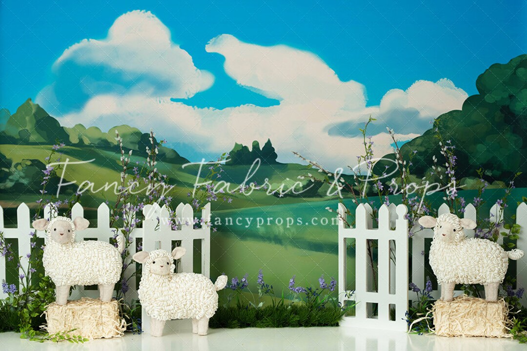 Sheep Happens poly Paper Photography Backdrop - Etsy