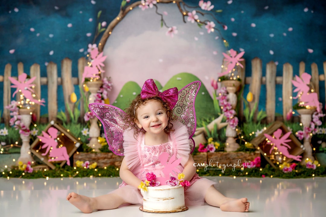 Garden of Fairies - Photography Printed Backdrop- Fabric Backdrop ...