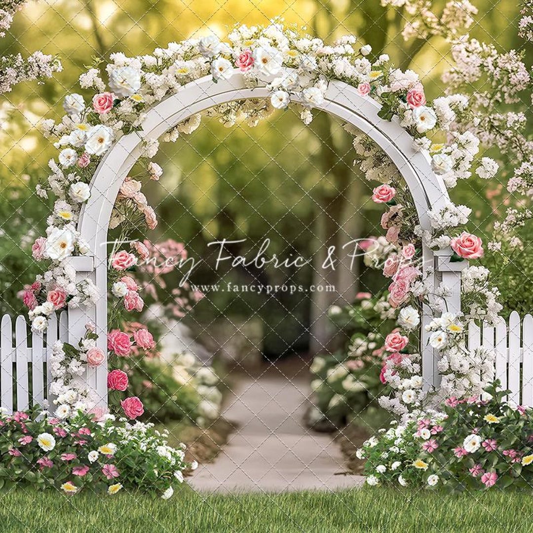 Rosewood Arch With Sweep Option Photography Printed Backdrop - Fabric ...