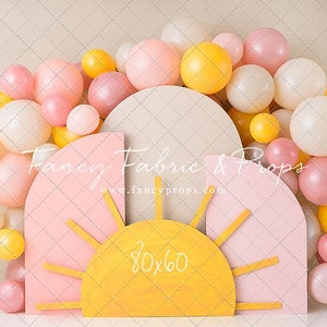 Boho Sunshine - Sunshine, Arch, Balloons 1st Birthday - Photography ...