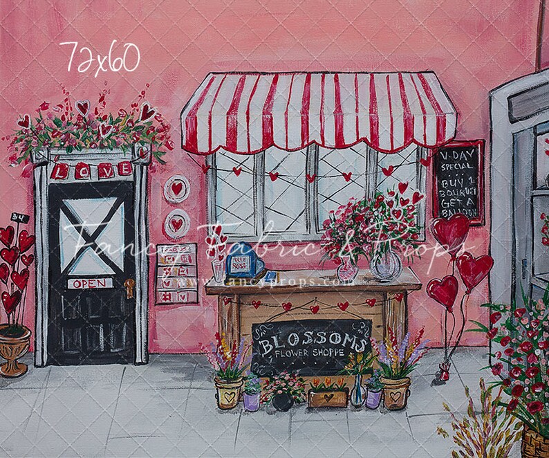 Blossoms Flower Shoppe poly Paper Photography Backdrop - Etsy