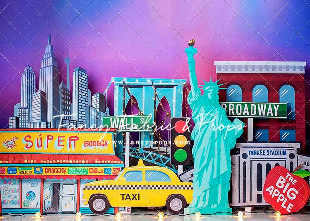I Love NY - Photography Printed Backdrop- Fabric Backdrop- Polypaper ...