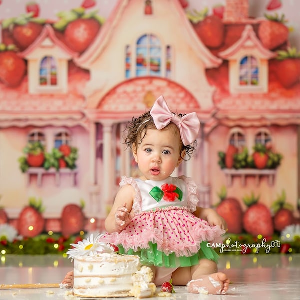 Strawberry Shortcake Backdrop - Etsy