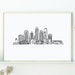 Digital Atl Georgia Line Drawing, Atlanta Georgia, Atlanta Line Drawing ...