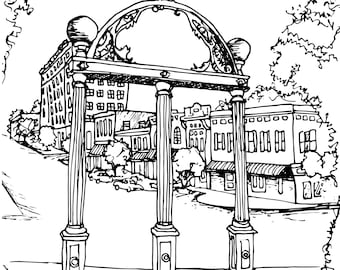 Arch Line Art - Etsy