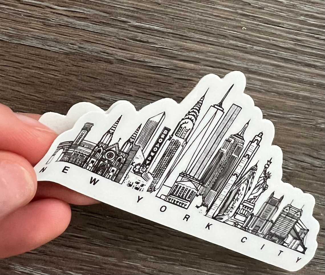 New York City Sticker Nyc Nyc Sticker New York Sticker New - Etsy