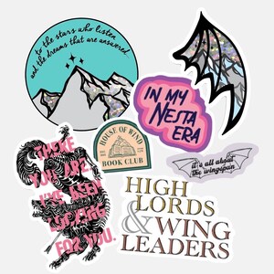 ACOTAR Glitter Sticker, A Court of Thorns and Roses Sticker, Velaris ...
